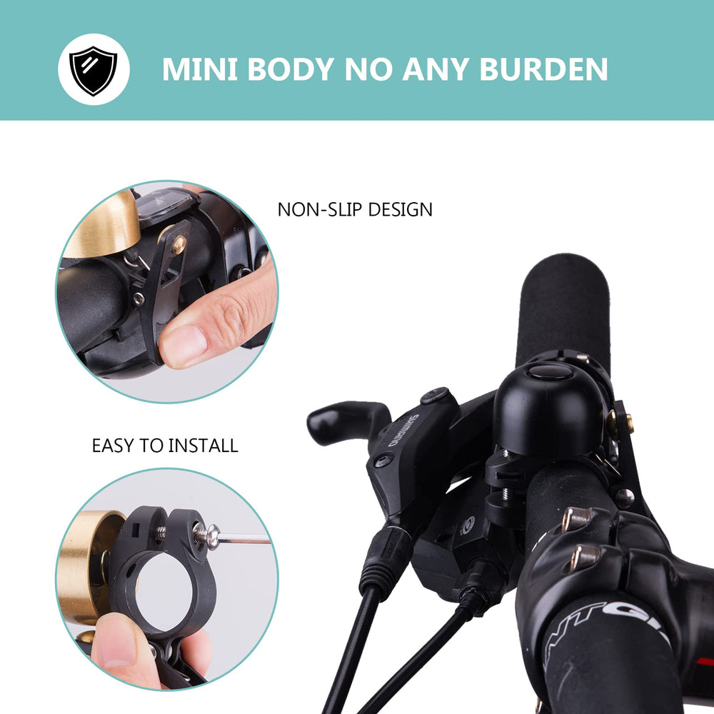 ROCKBROS Bicycle Bell, Bicycle Horn Bell Vintage Classic Bell Sound Ho