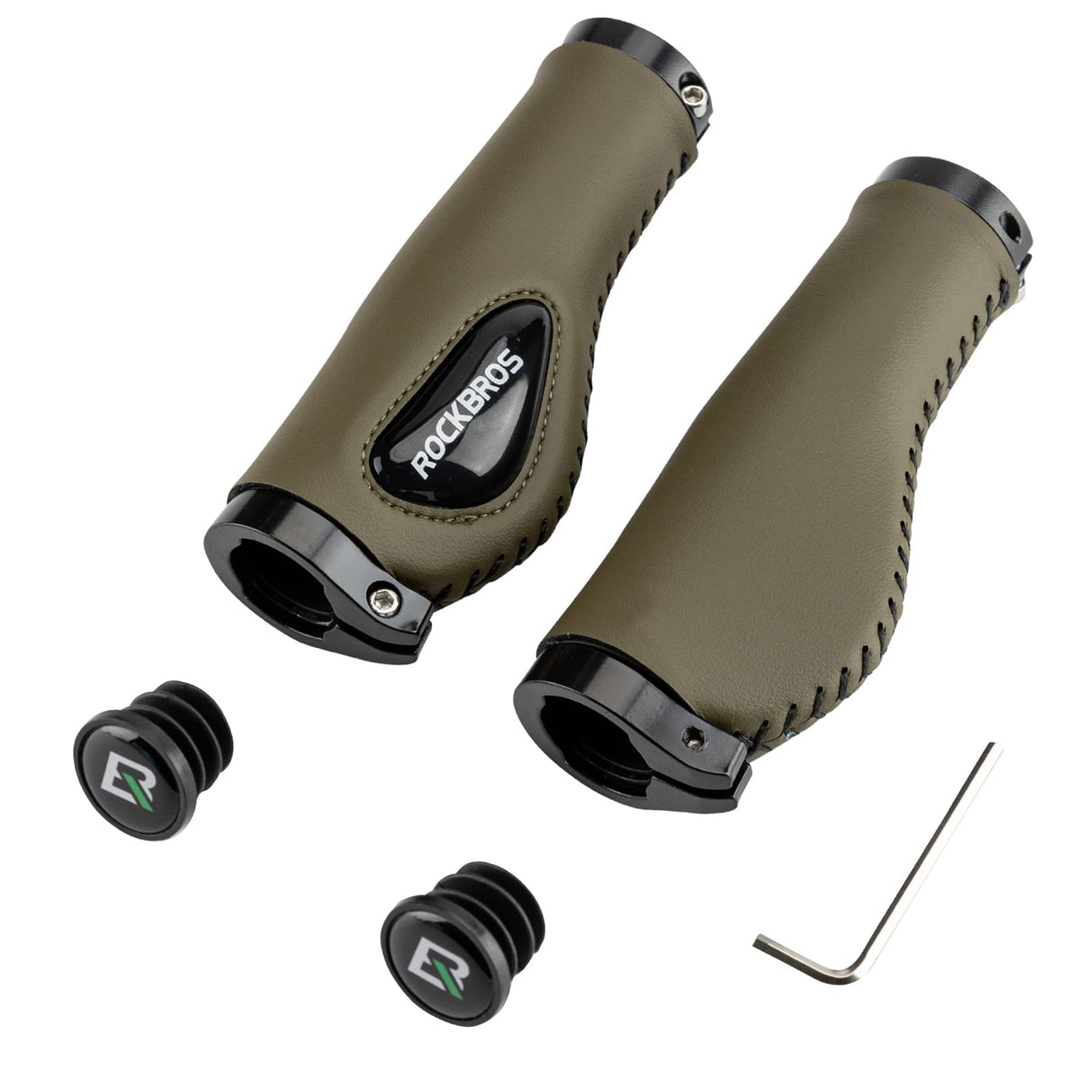 ROCKBROS Bike Handle Grips Ergonomics Design Soft Gel Lock-On Grips