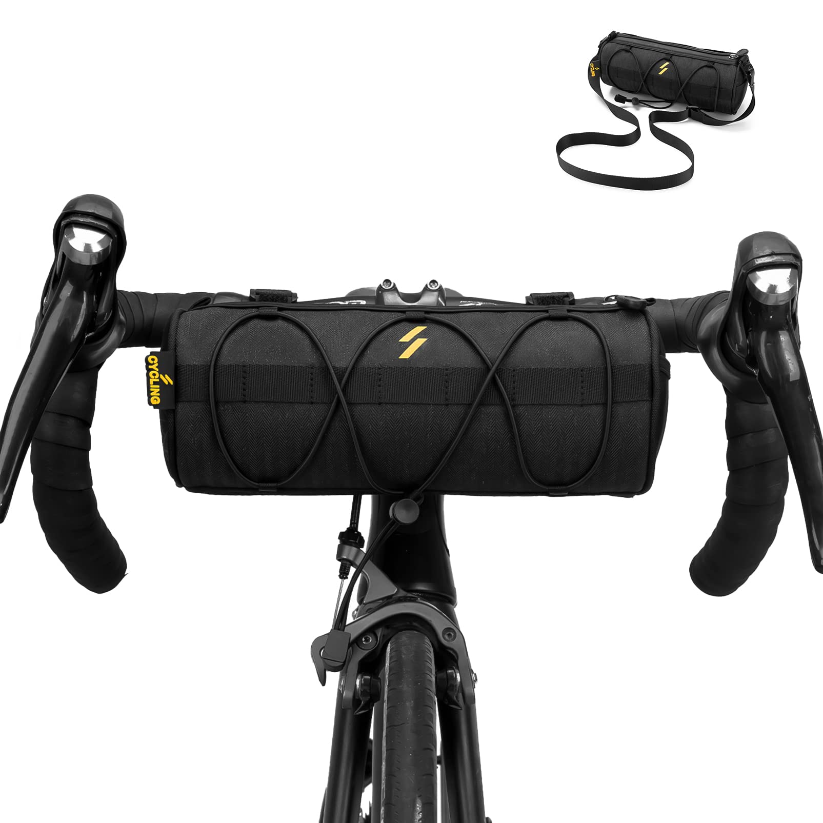 ROCKBROS Bike Handlebar Bag 2L Large Capacity with Shoulder Strap