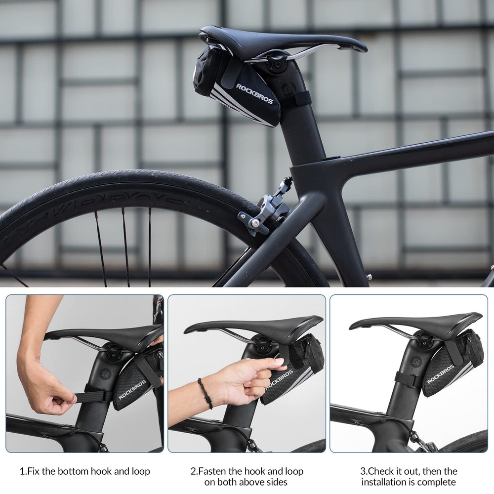 ROCKBROS Bike Mini Saddle Bag Quick Release Under Seat Pouch