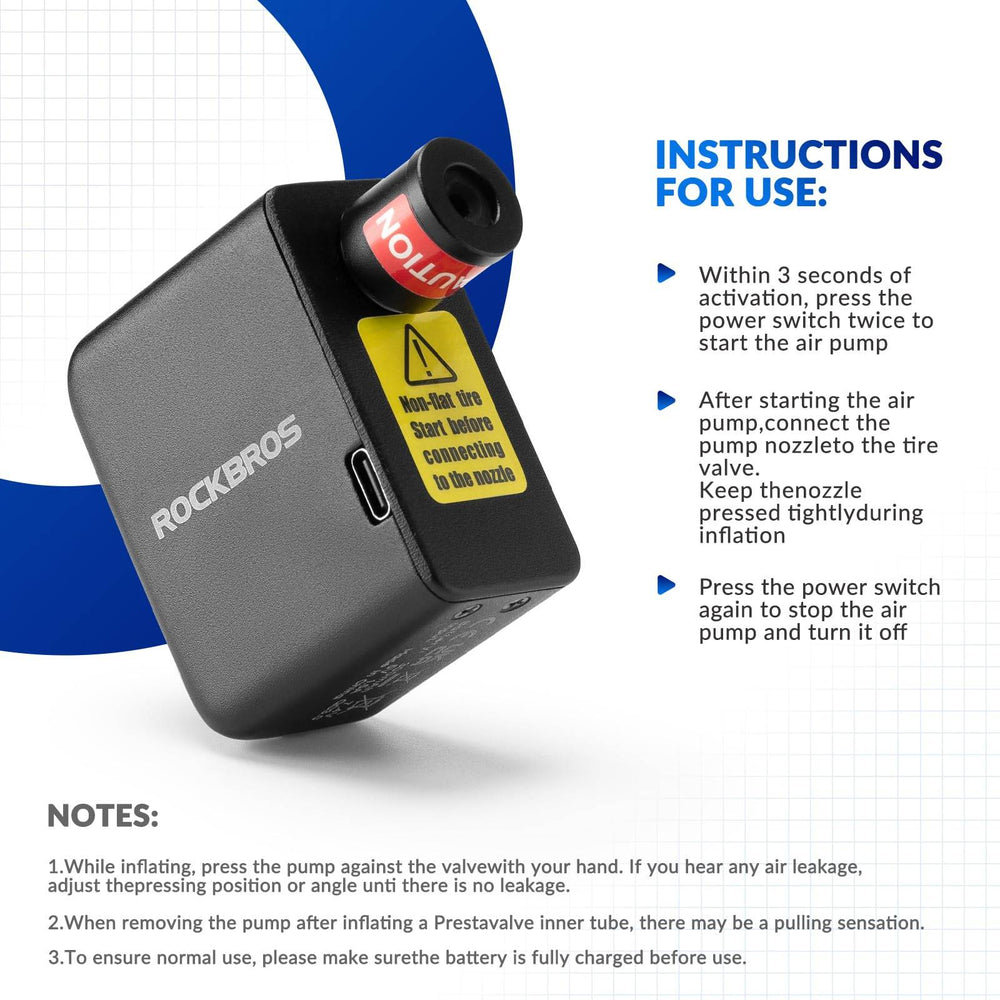 ROCKBROS Mini Electric Air Pump - AS1