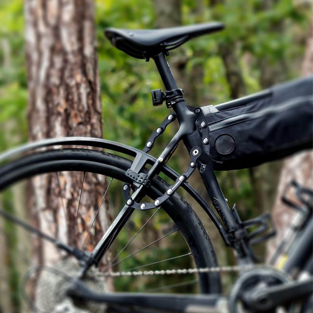 ROCKBROS Folding Bike Lock Anti-theft Alloy Lock with Mounting Bracket
