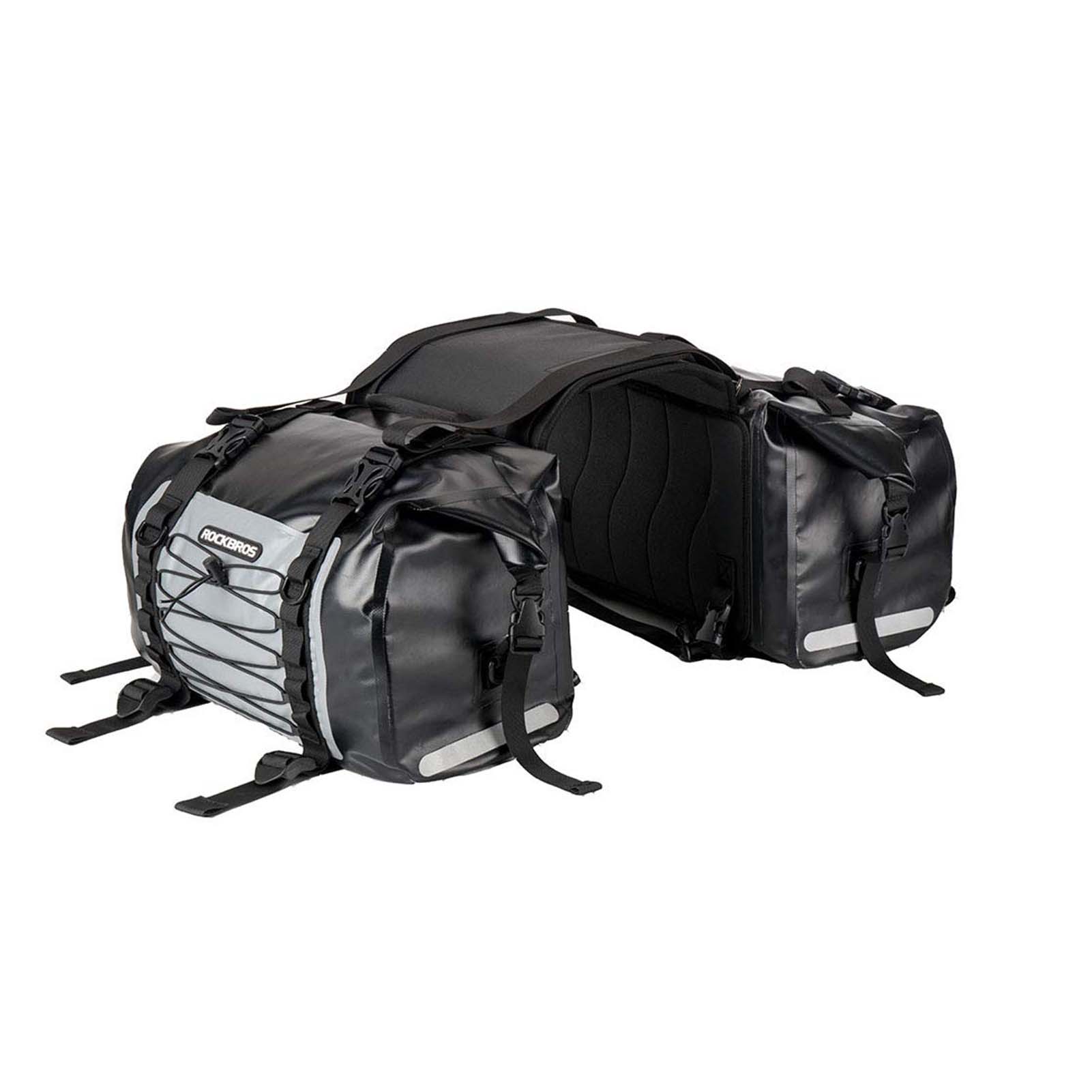 ROCKBROS Motorcycle Pannier Bag Waterproof Luggage Saddle Bag 2 Packs