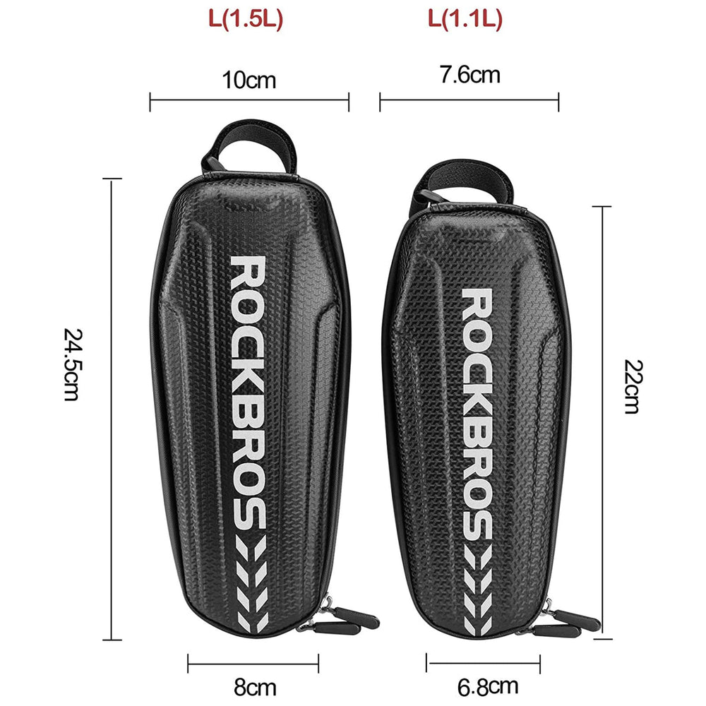 Hard Shell Bike Top Tube Bag 1.1L / 1.5L | Shockproof Cycling Frame ...