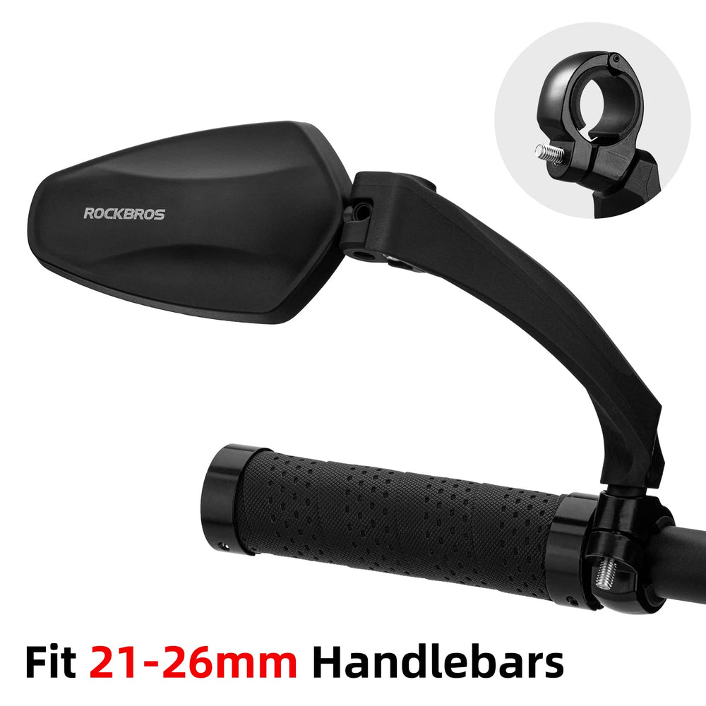ROCKBROS Bike Handlebar Rear Mirror with HD Anti-Glare Glass